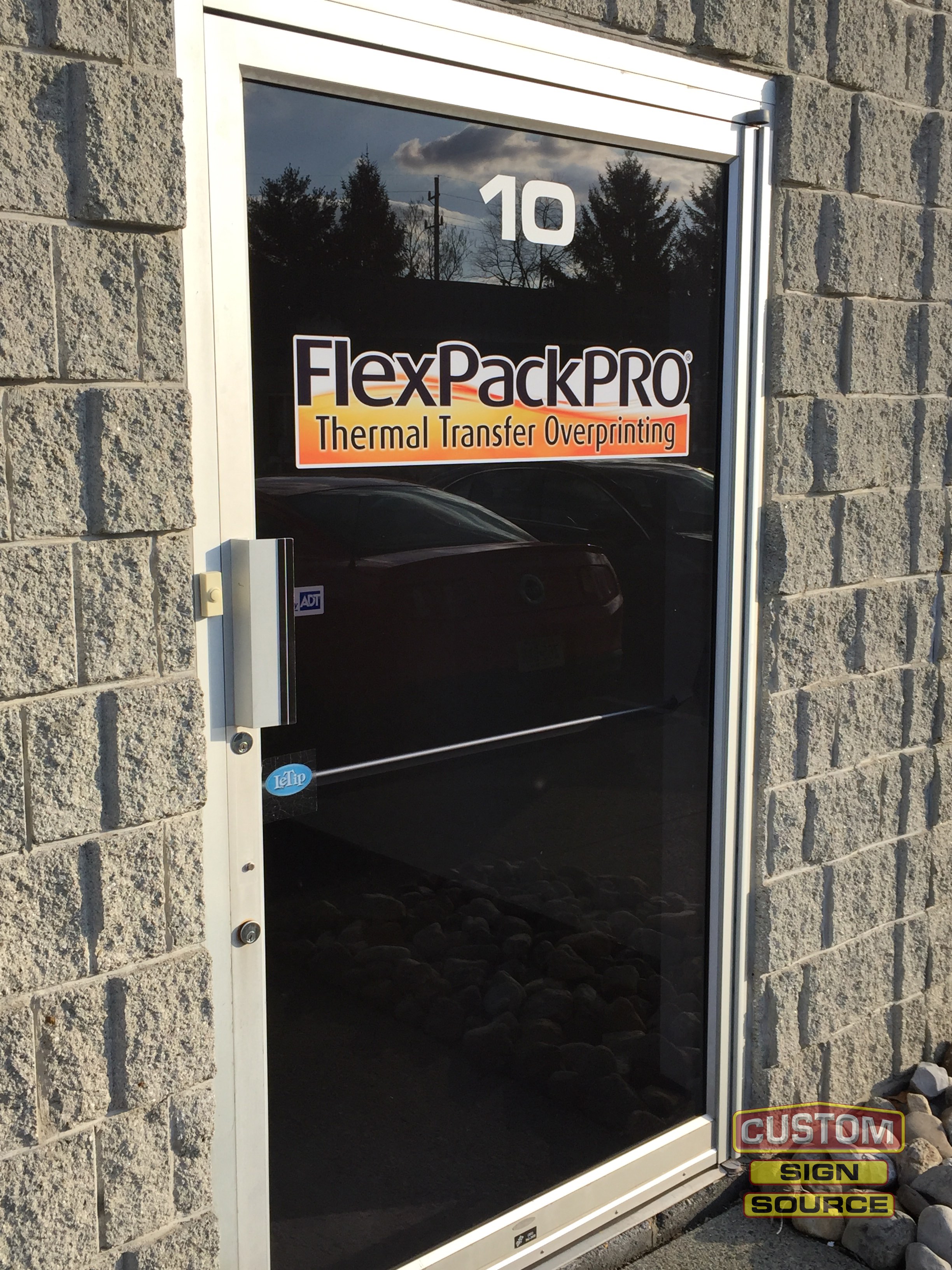 Laminated digitally printed vinyl for door - Custom Sign Source Laminated digitally printed vinyl for door - Custom Sign Source